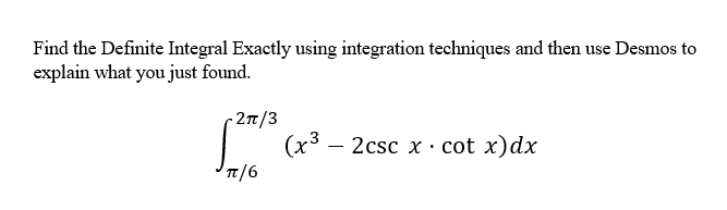 Solved Find the Definite Integral Exactly using integration | Chegg.com