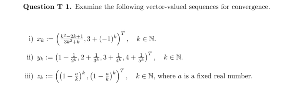 Solved by an EXPERT Question T 1. ﻿Examine the following vector-valued | Chegg.com