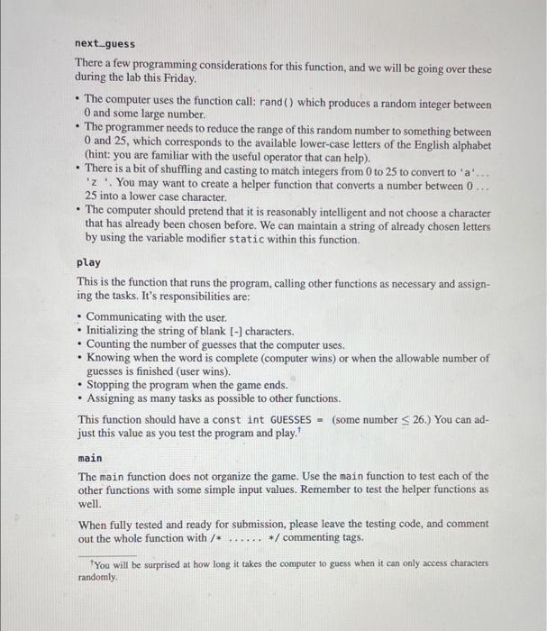 Solved (4) Save an empty file called word guess.cpp (source | Chegg.com