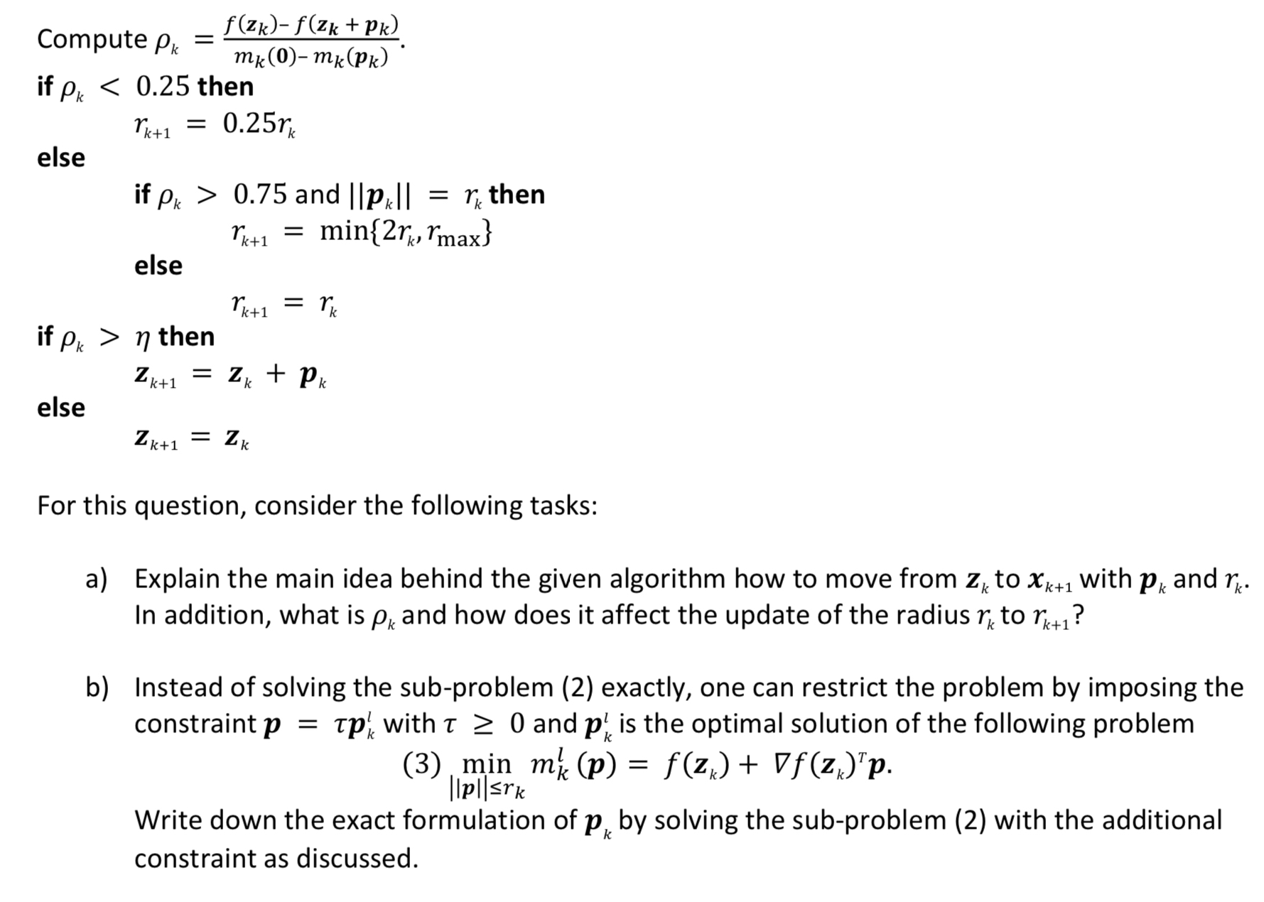 Solved Consider the orthogonal distance regression (ODR) | Chegg.com