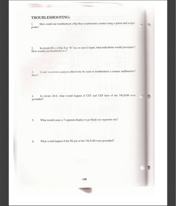 Solved EXPERIMENT 20 SYNCHRONOUS COUNTERS OBJECTIVES: | Chegg.com Solved EXPERIMENT 20 SYNCHRONOUS COUNTERS OBJECTIVES: | Chegg.com