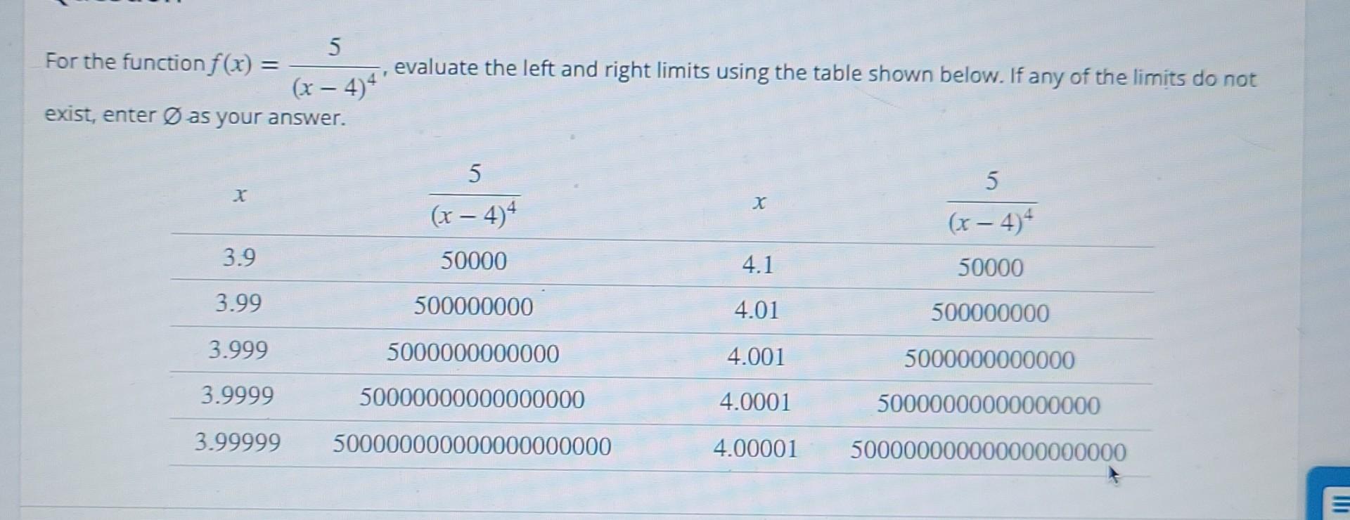 Solved 5 For the function f(x) = evaluate the left and right | Chegg.com