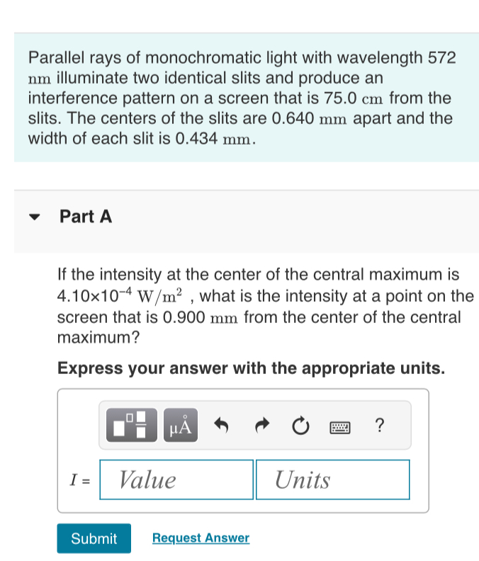 Solved Parallel rays of monochromatic light with wavelength | Chegg.com