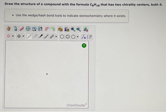 Solved Draw the structure of a compound with the formula | Chegg.com