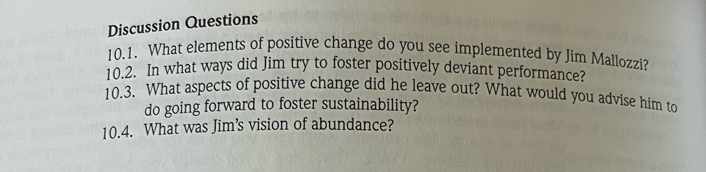 Solved 10.1. ﻿What elements of positive change do you see | Chegg.com