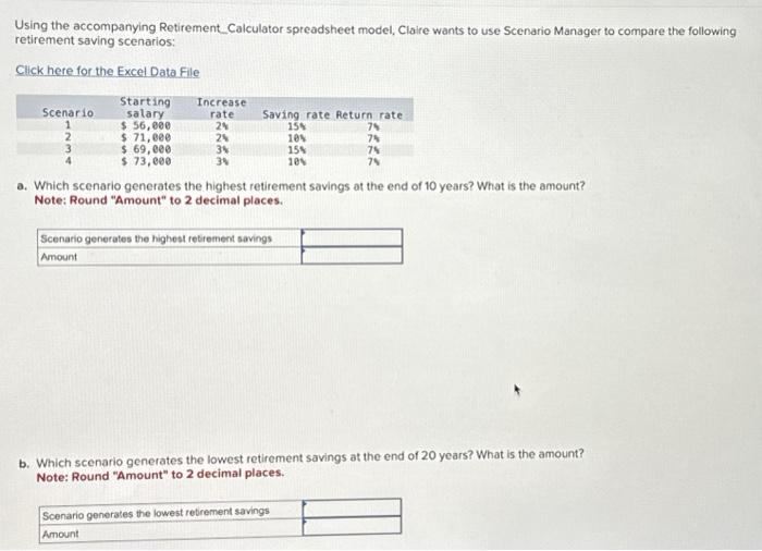 Solved Using the accompanying Retirement_Calculator | Chegg.com