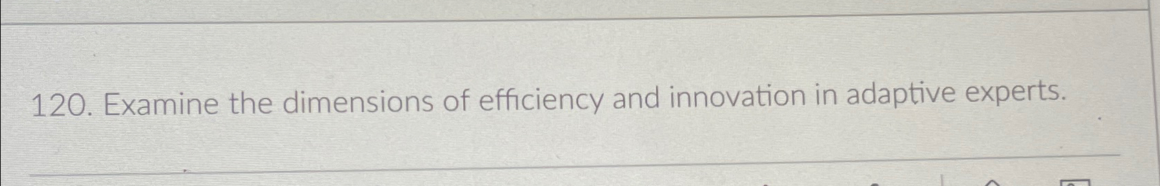 Solved Examine the dimensions of efficiency and innovation | Chegg.com