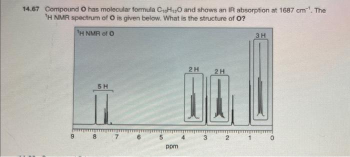 Solved 4.67 Compound O has molecular formula C10H12O and | Chegg.com