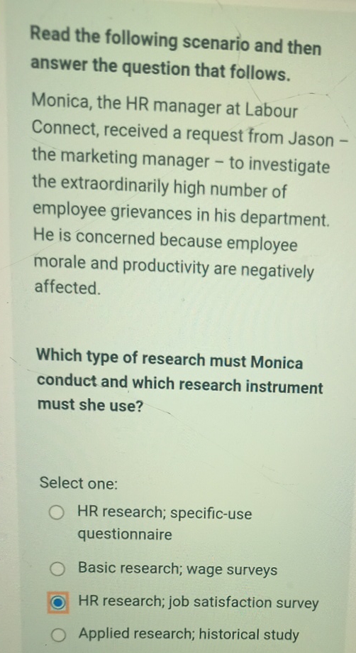 Solved Read the following scenario and then answer the | Chegg.com