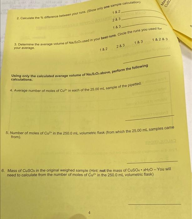 Solved DATA Mass of CuSO4 xH20 crystals (9) = 601779 | Chegg.com