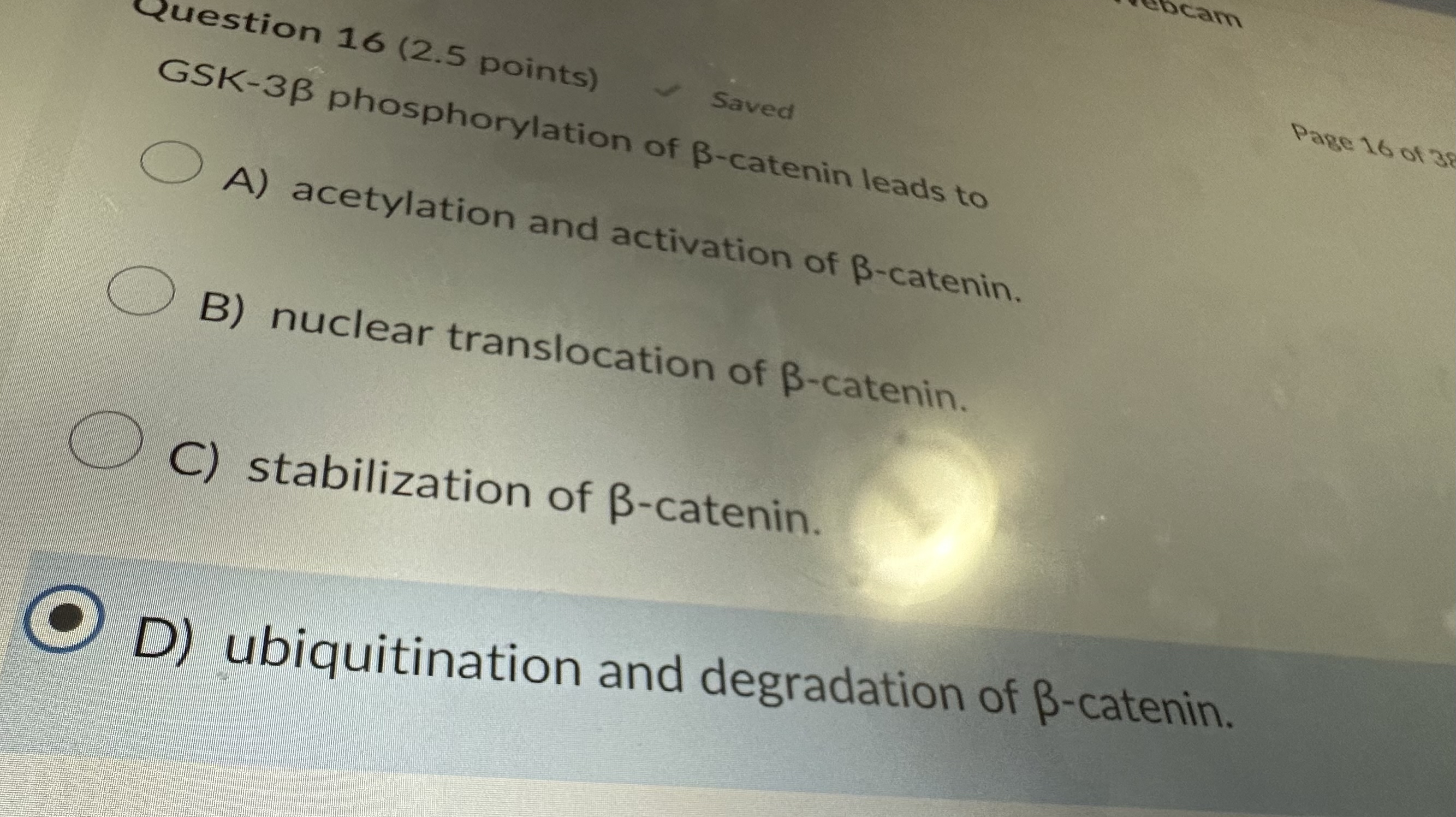 Solved Page 16 ﻿of 3A) ﻿acetylation and activation of | Chegg.com