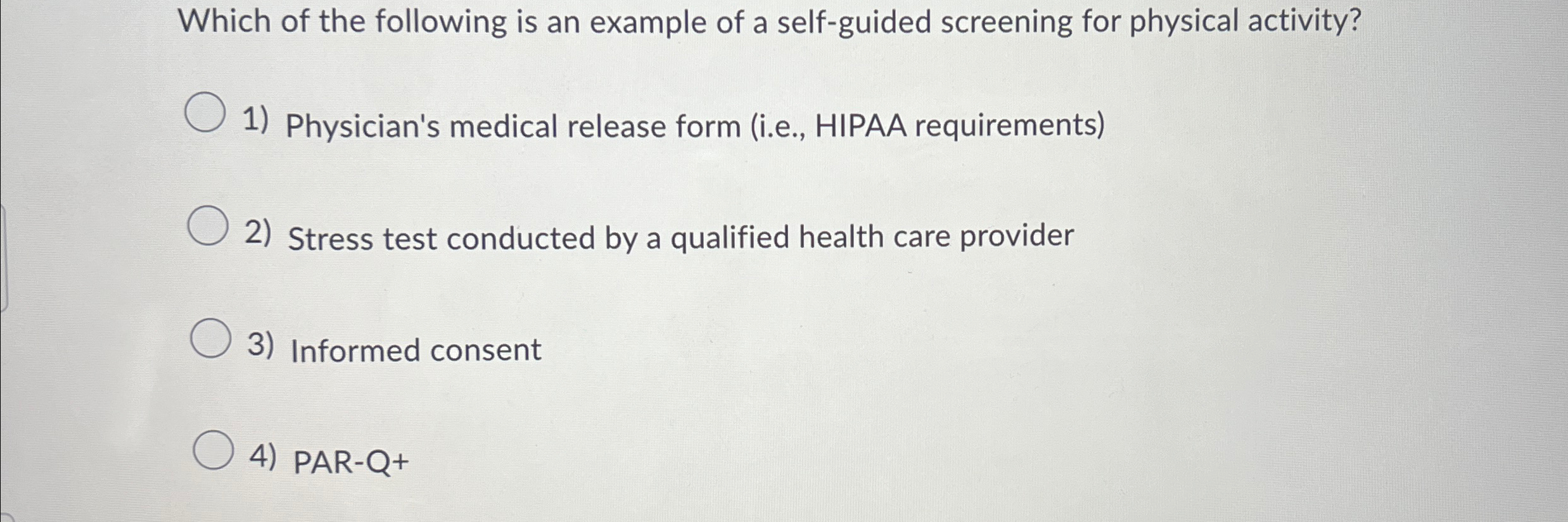 Solved Which of the following is an example of a self-guided | Chegg.com