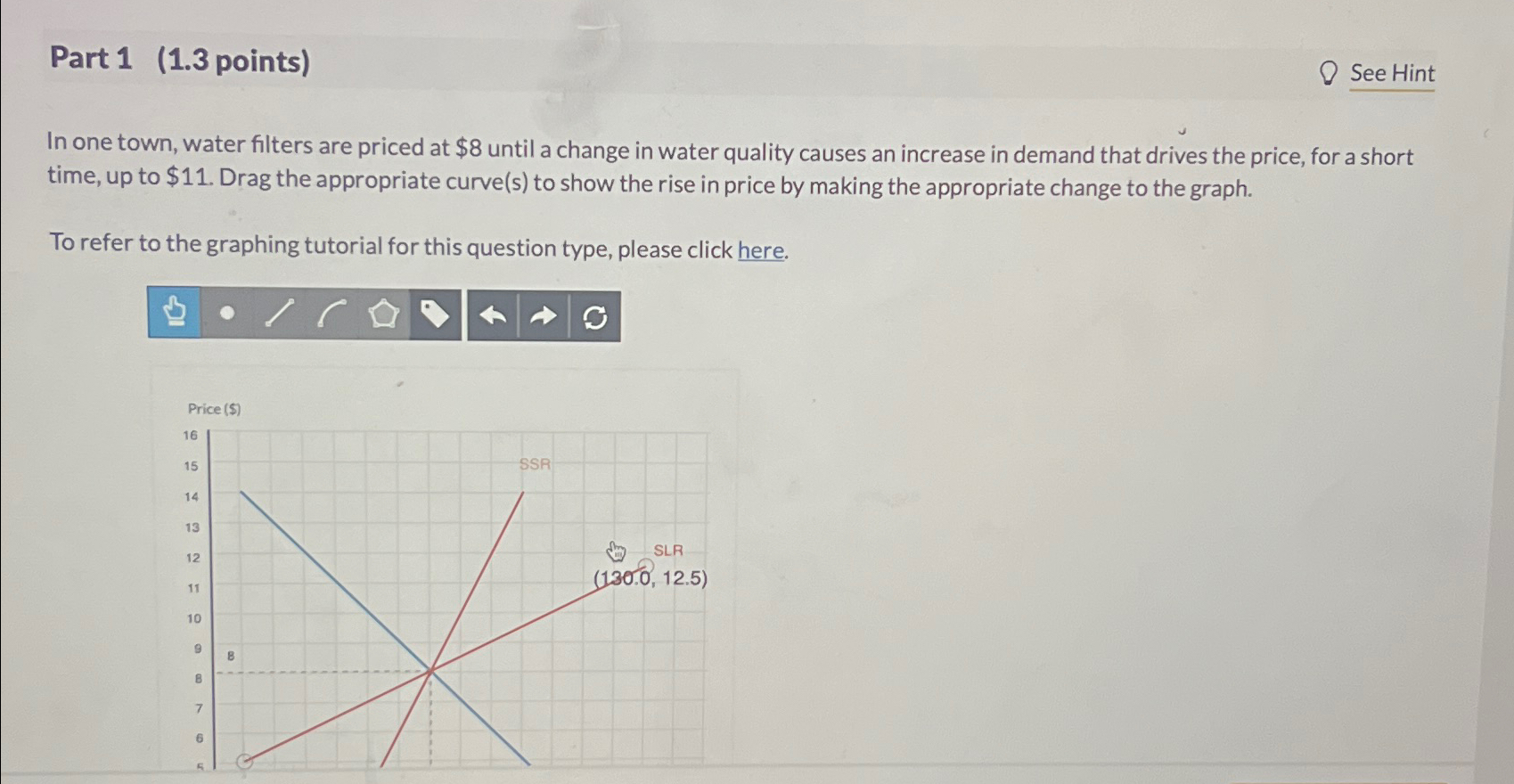 Solved Part 1 (1.3 ﻿points)See HintIn one town, water | Chegg.com