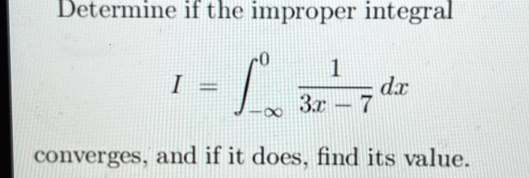 Determine if the improper | Chegg.com