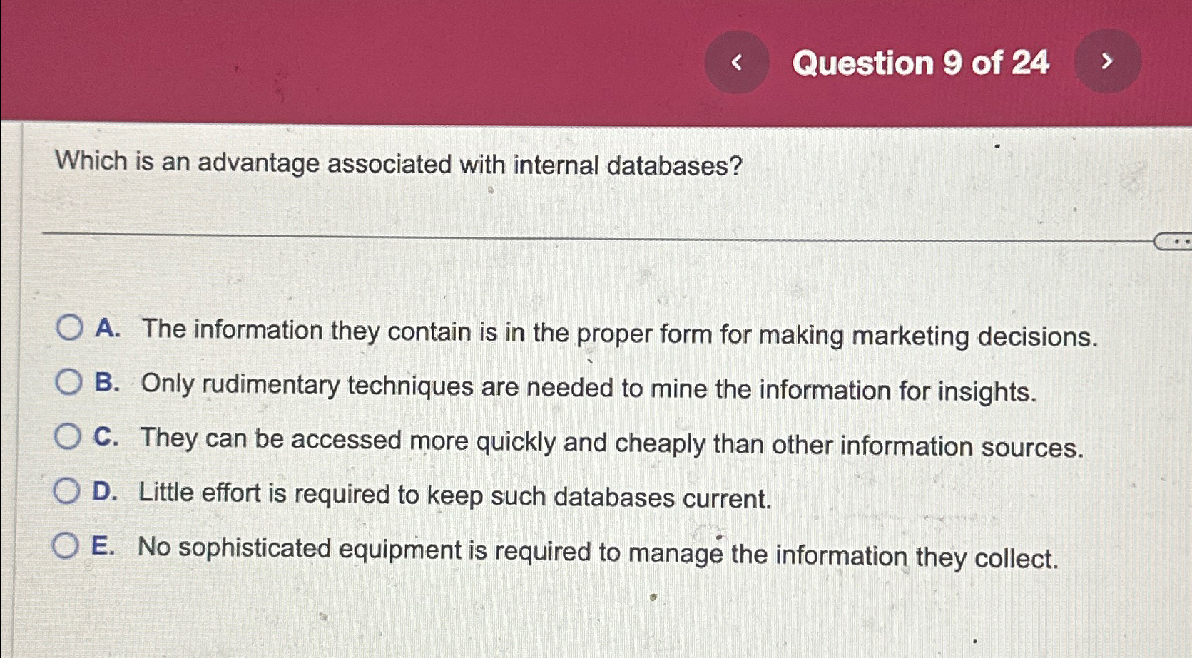 Solved Question 9 ﻿of 24Which is an advantage associated | Chegg.com