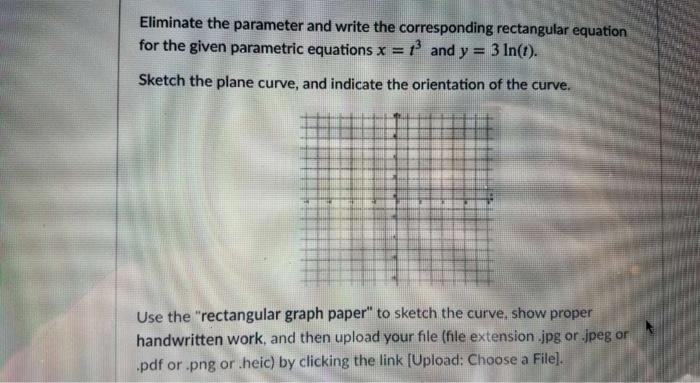 Solved Eliminate the parameter and write the corresponding | Chegg.com