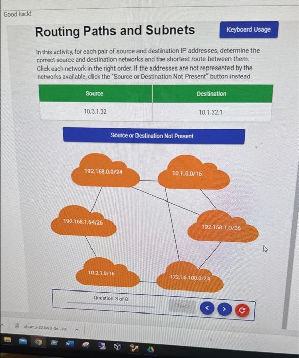 Solved In this activity, for each pair of source and | Chegg.com