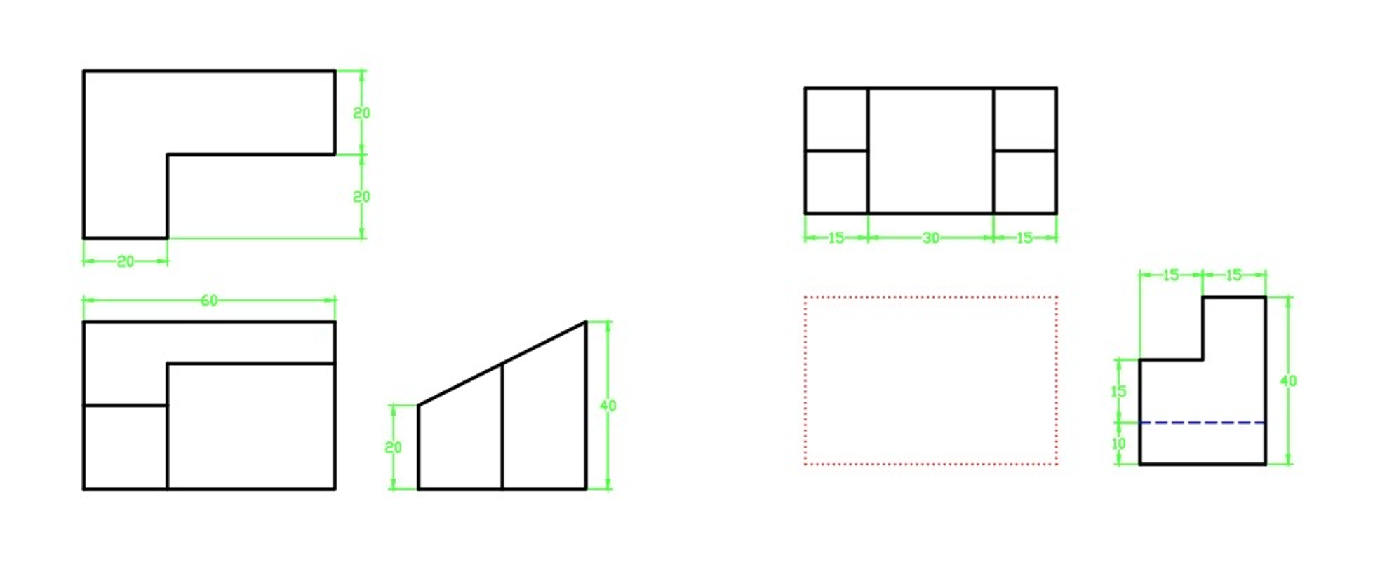 Solved Free hand sketch the Missing Views of the following | Chegg.com