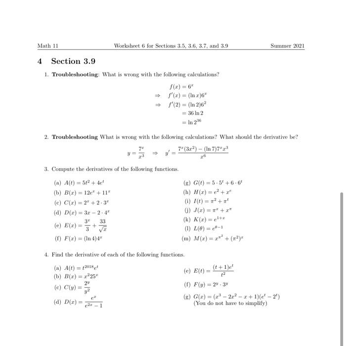 Solved How would you characterize each section of questions | Chegg.com ...
