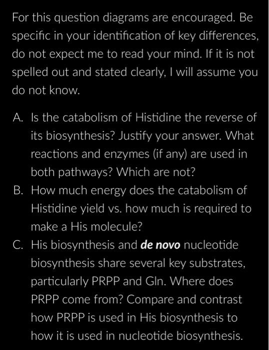 Solved For this question diagrams are encouraged. Be | Chegg.com
