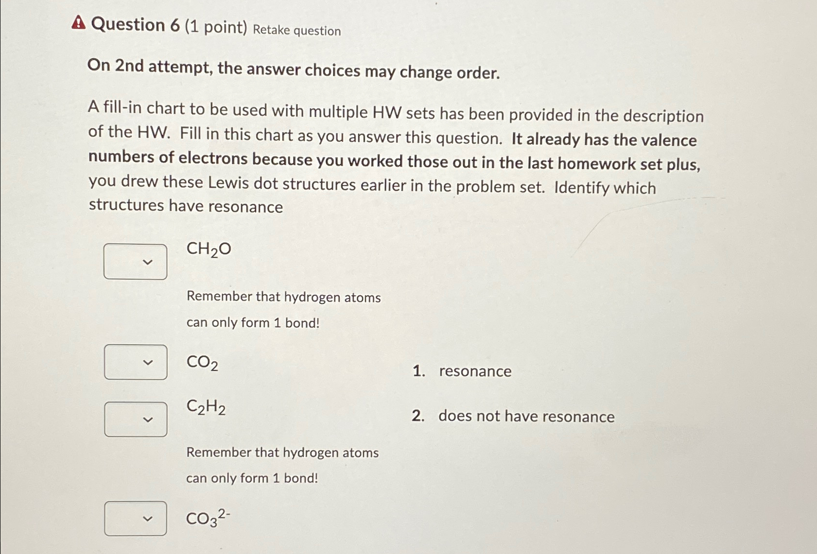 Solved A Question 6 (1 ﻿point) ﻿Retake questionOn 2nd | Chegg.com