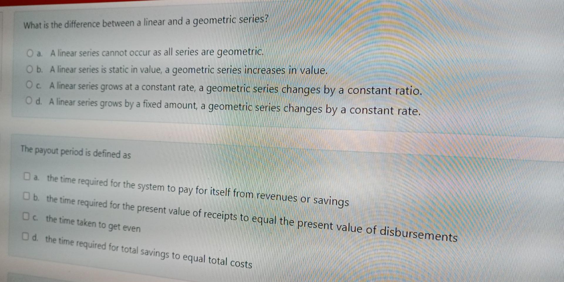 Solved What is the difference between a linear and a | Chegg.com