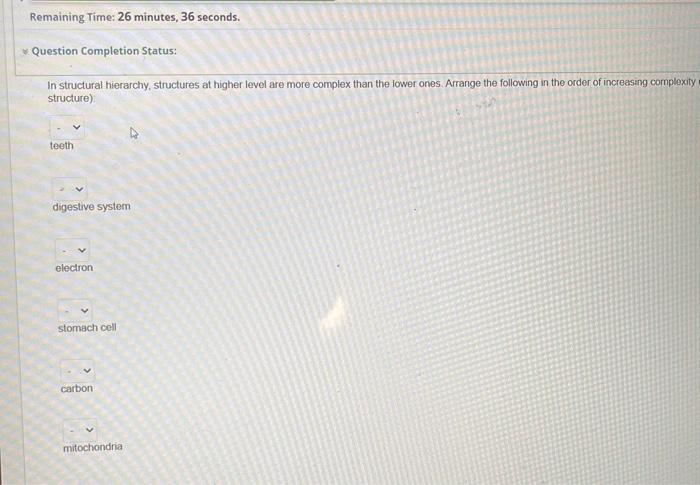 Solved In structural hierarchy, structures at higher level | Chegg.com