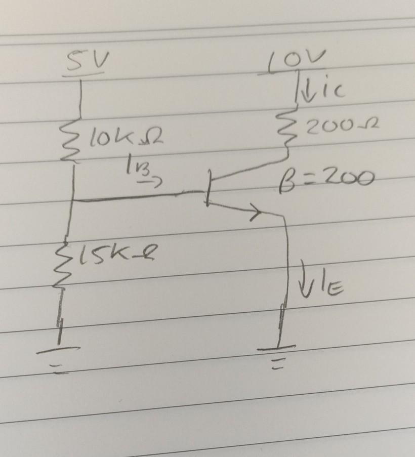 Solved Find if the transistor in the circuit is in cutoff, | Chegg.com
