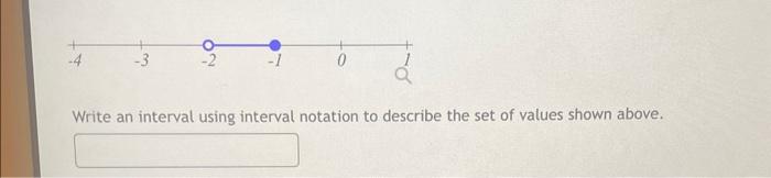 Solved Write an interval using interval notation to describe | Chegg.com