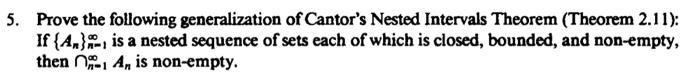 Solved Prove the following generalization of Cantor's Nested | Chegg.com