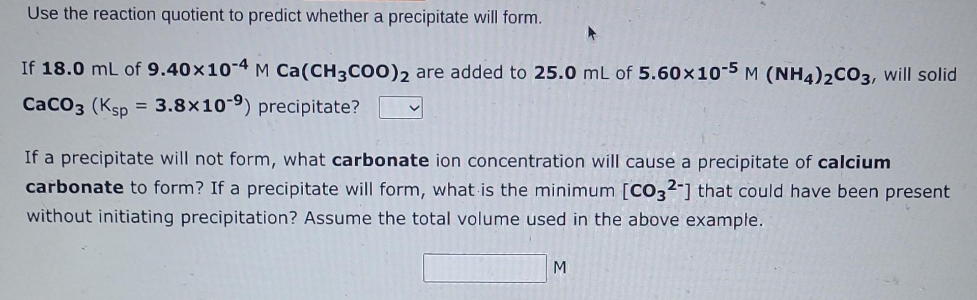 Solved Use the reaction quotient to predict whether a | Chegg.com