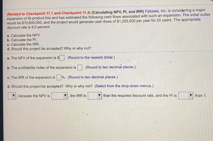 Solved (Related to Checkpoint 11.1 and Checkpoint | Chegg.com