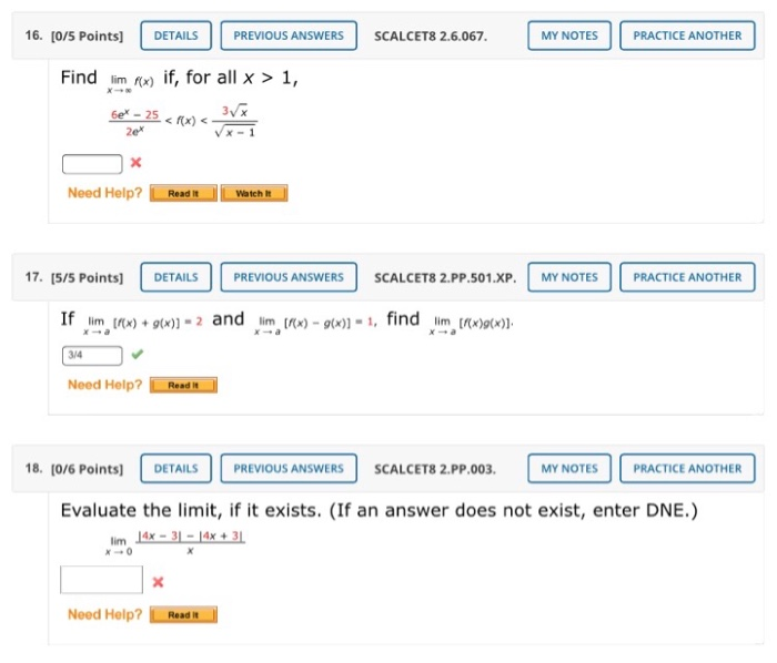 Solved 16. [0/5 points) DETAILS PREVIOUS ANSWERS SCALCET8 | Chegg.com