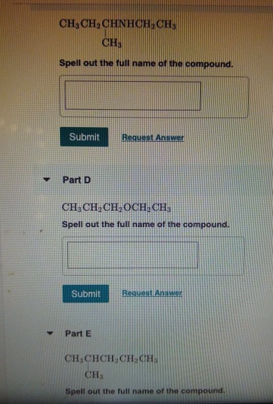 Solved What is each compound's systematic name? Part A | Chegg.com