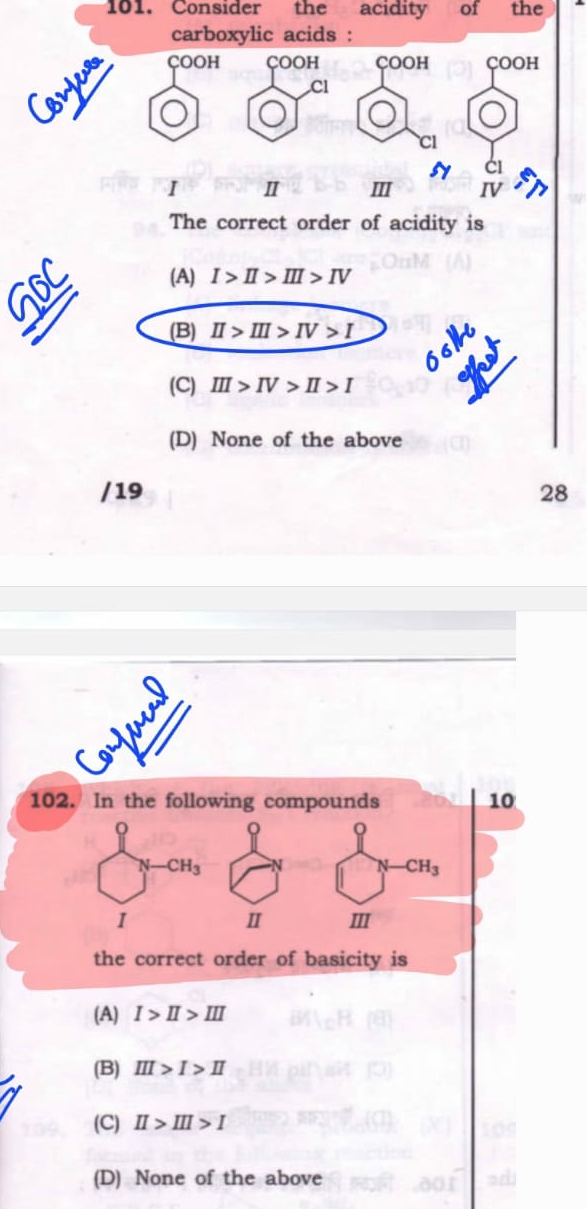 Solved Consider the acidity of the carboxylic acids | Chegg.com