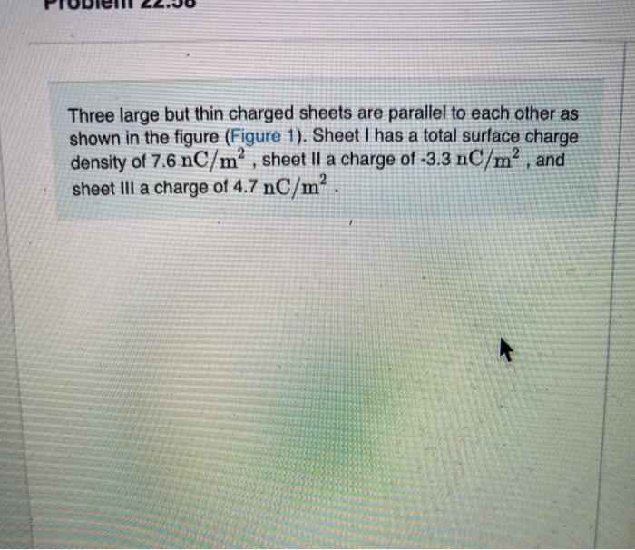 Solved Three large but thin charged sheets are parallel to | Chegg.com