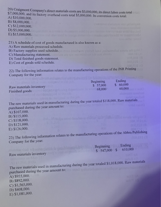 Solved 1) The common-size percent is computed by: A) | Chegg.com