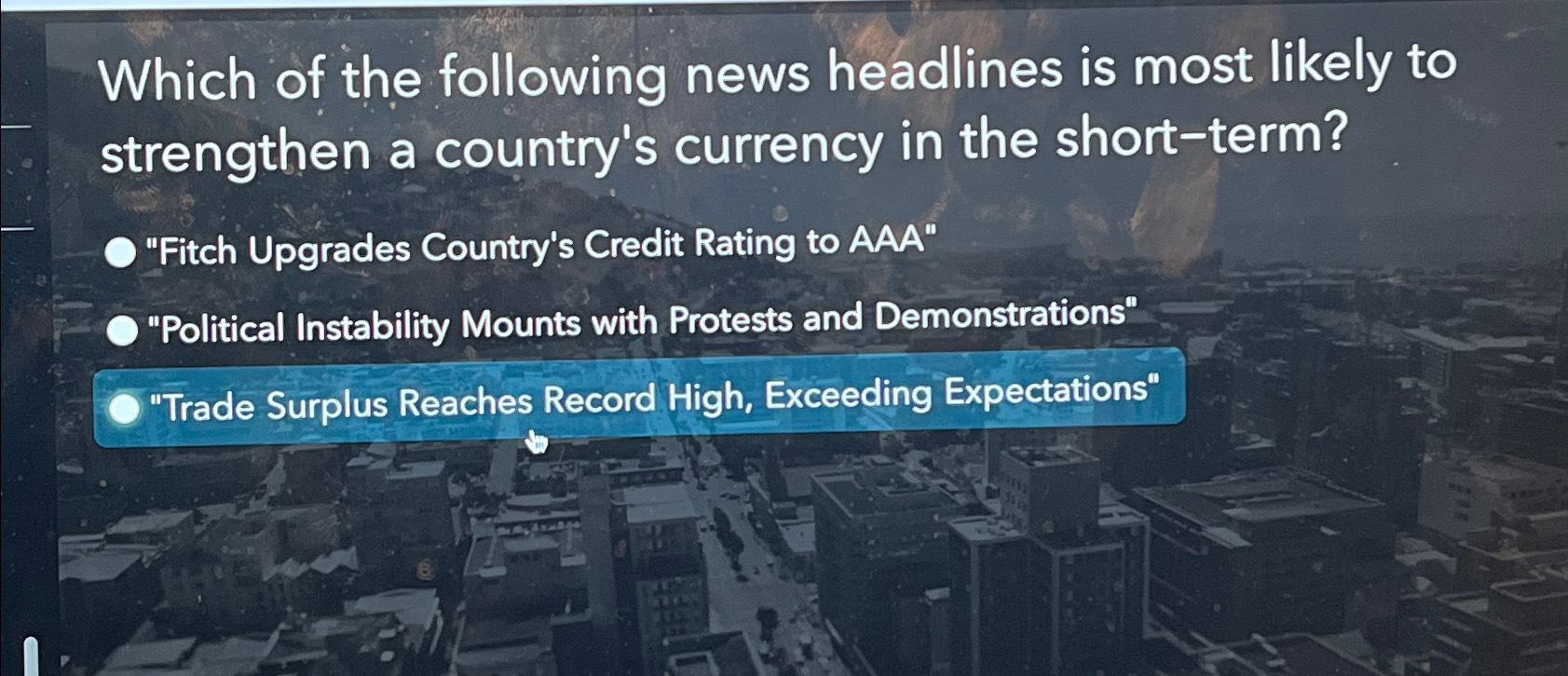 Solved Which of the following news headlines is most likely | Chegg.com