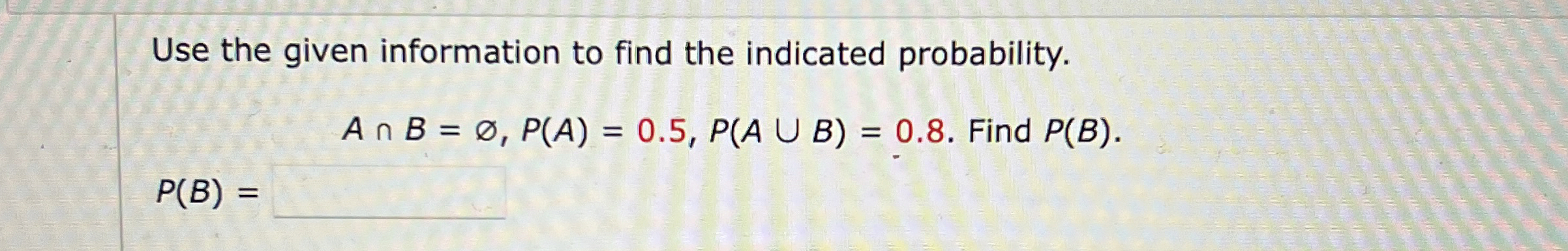 Solved Use the given information to find the indicated | Chegg.com