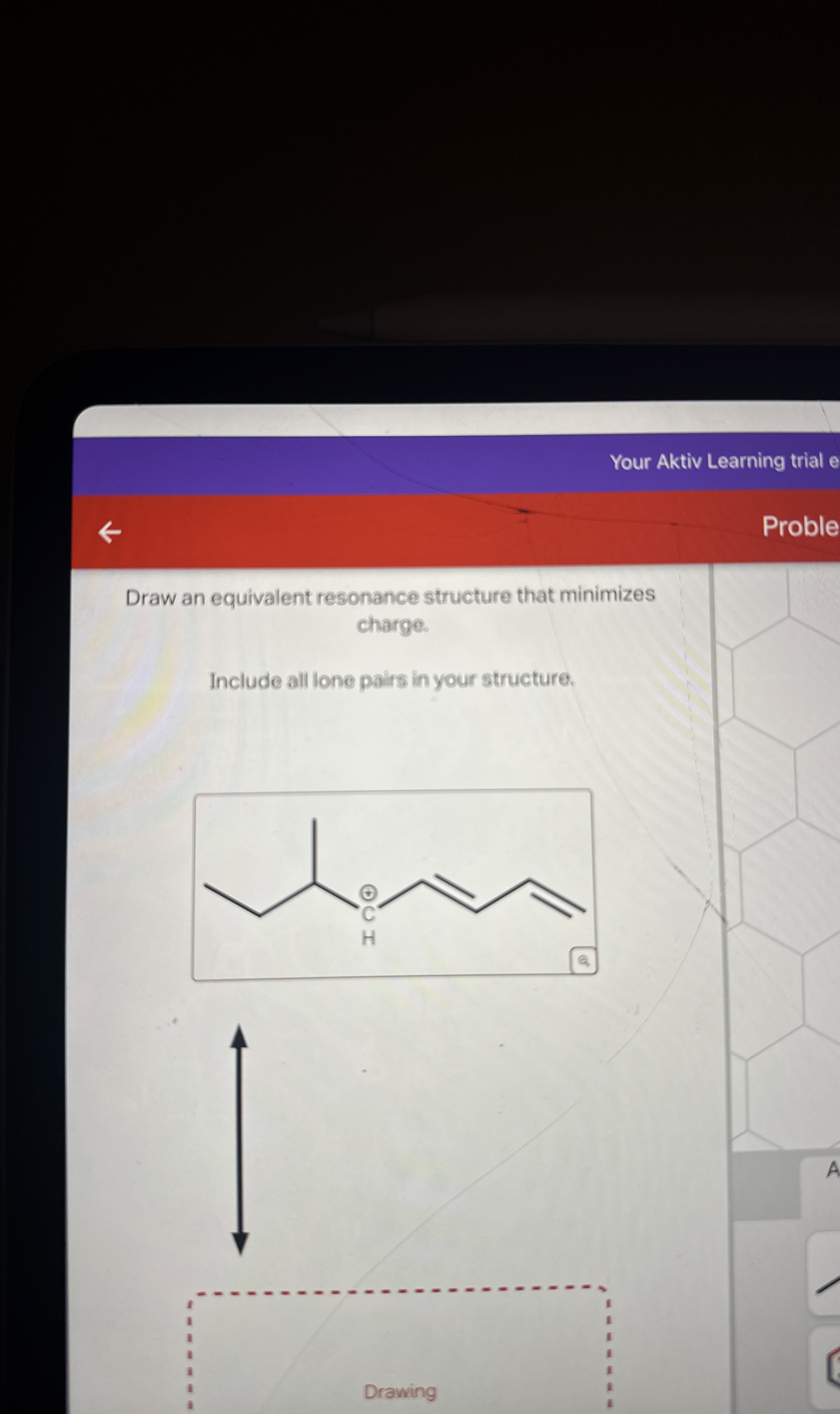 Solved Draw an equivalent resonance structure that | Chegg.com