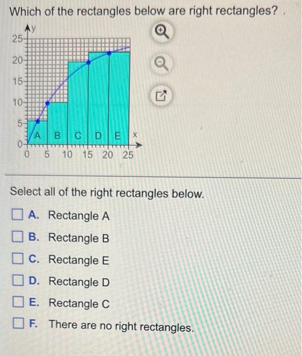 Solved Which of the rectangles below are right rectangles? @ | Chegg.com