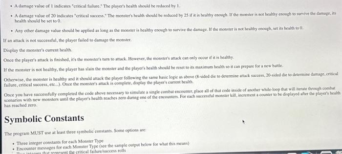 Solved Symbolic Constants The program MUST use at least | Chegg.com