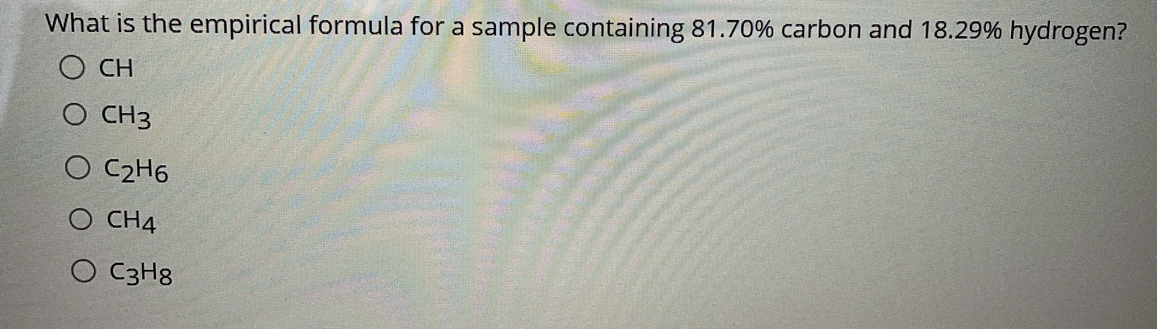 Solved What is the empirical formula for a sample containing | Chegg.com