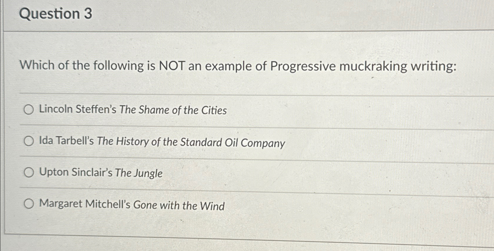 Solved Question 3Which of the following is NOT an example of | Chegg.com
