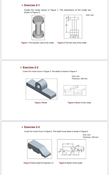Solved Create the model shown in Figure 1. The dimensions of | Chegg.com