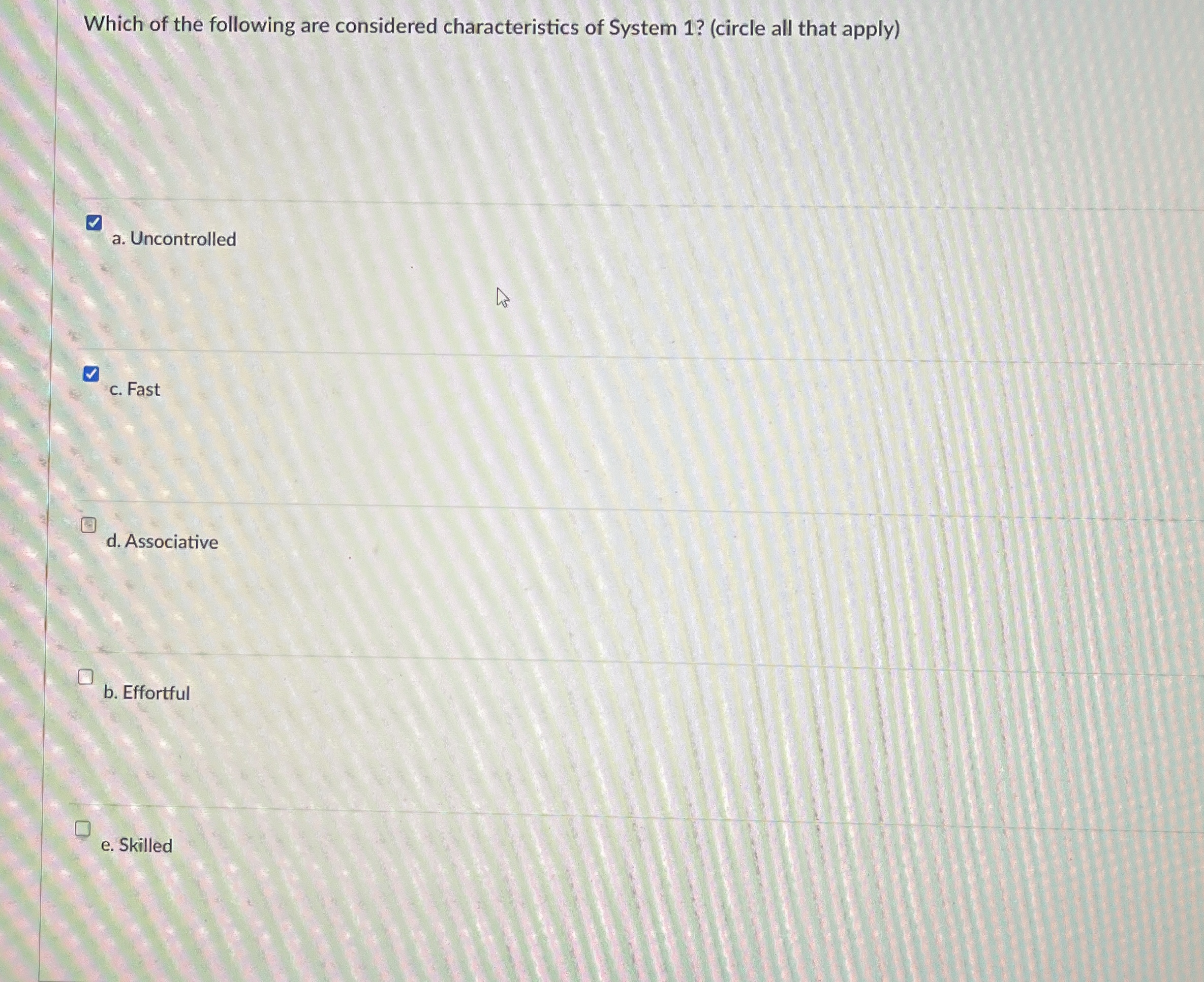 Solved Which of the following are considered characteristics | Chegg.com
