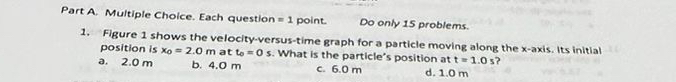Solved Part A. ﻿Multiple Choice. Each question =1 | Chegg.com