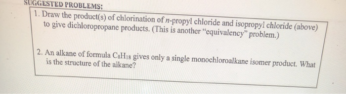 Solved SUGGESTED PROBLEMS: 1. Draw the product(s) of | Chegg.com