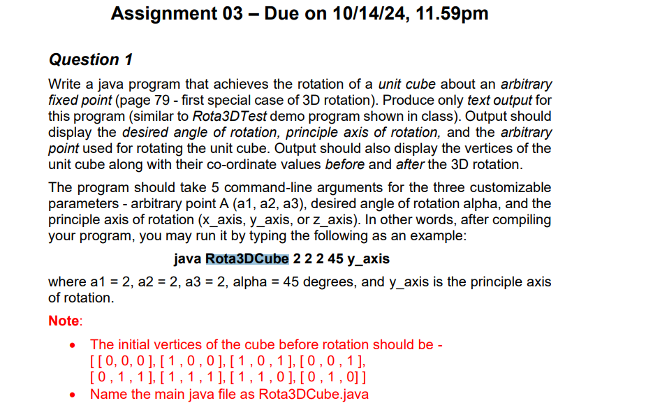 Solved Assignment 03 - ﻿Due on 1014?24, 11.59pmQuestion | Chegg.com