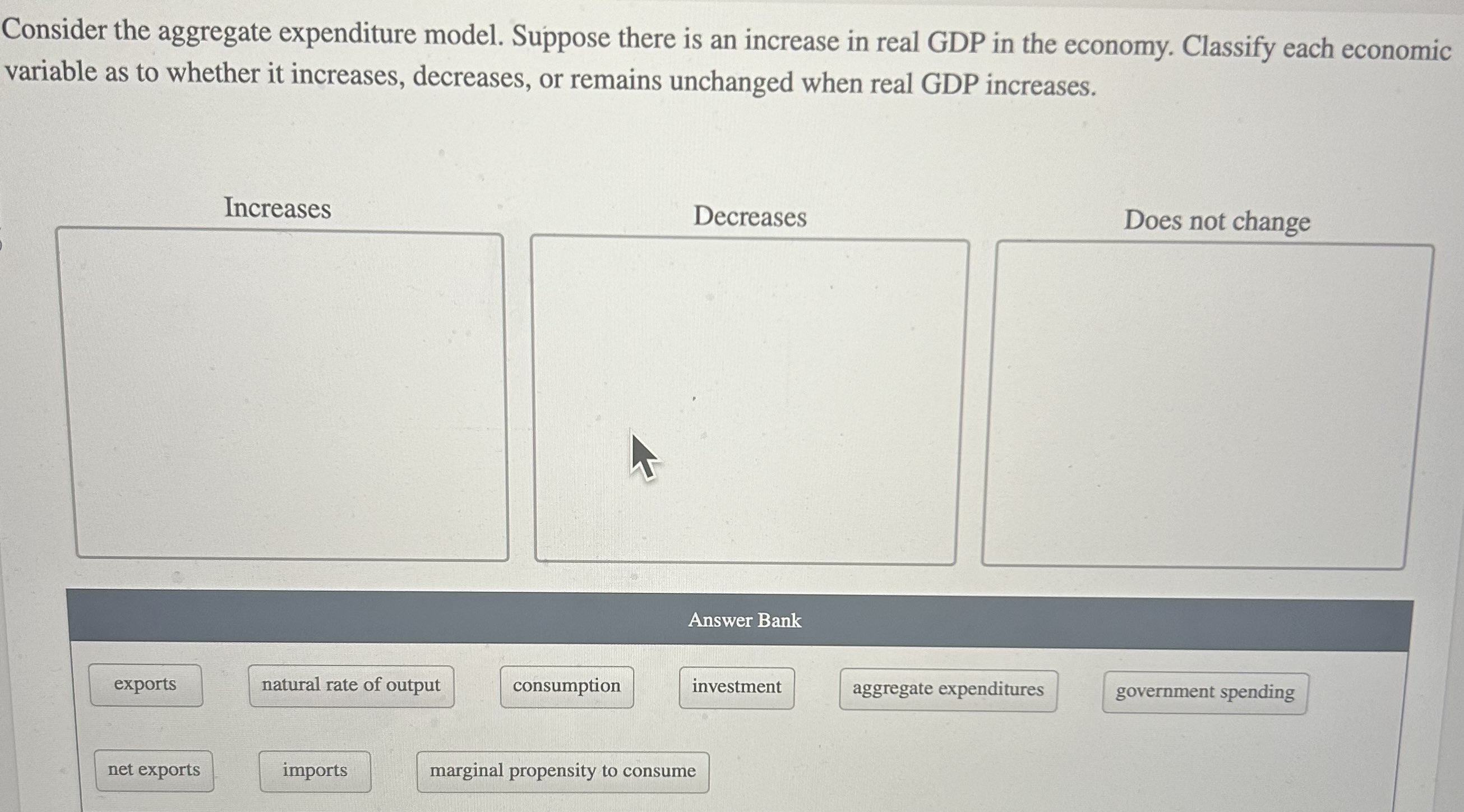 Solved Consider the aggregate expenditure model. Suppose | Chegg.com